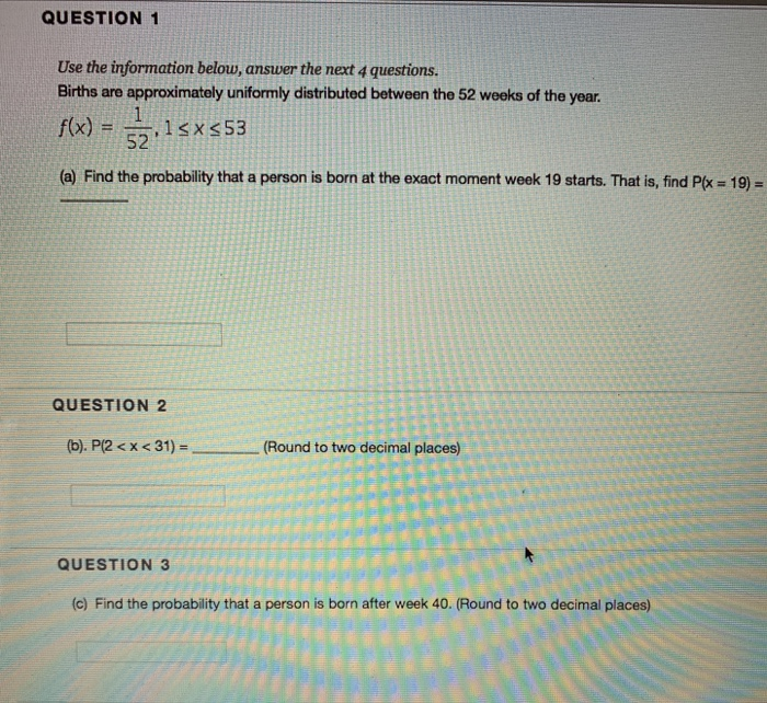 Solved Question 1 Use The Information Below Answer The Next