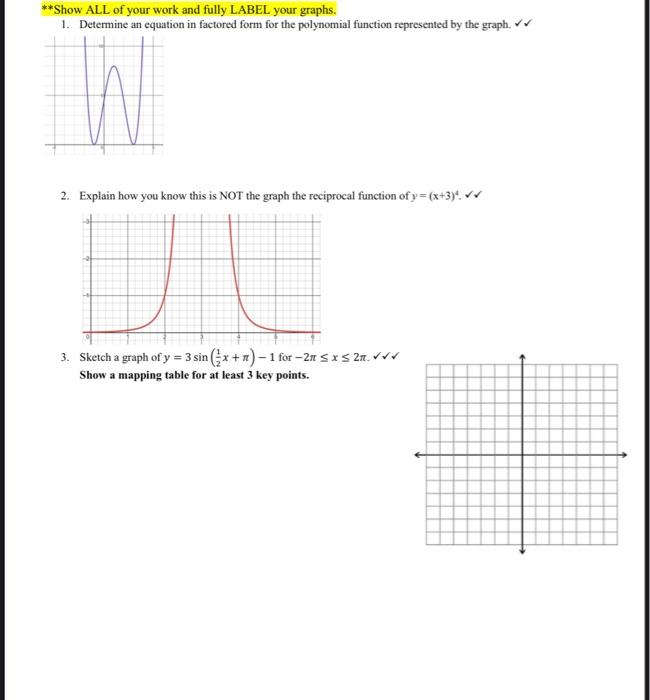 Solved **Show ALL of your work and fully LABEL your graphs. | Chegg.com