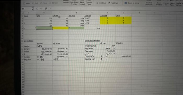 solve the missing values | Chegg.com solve the missing values | Chegg.com
