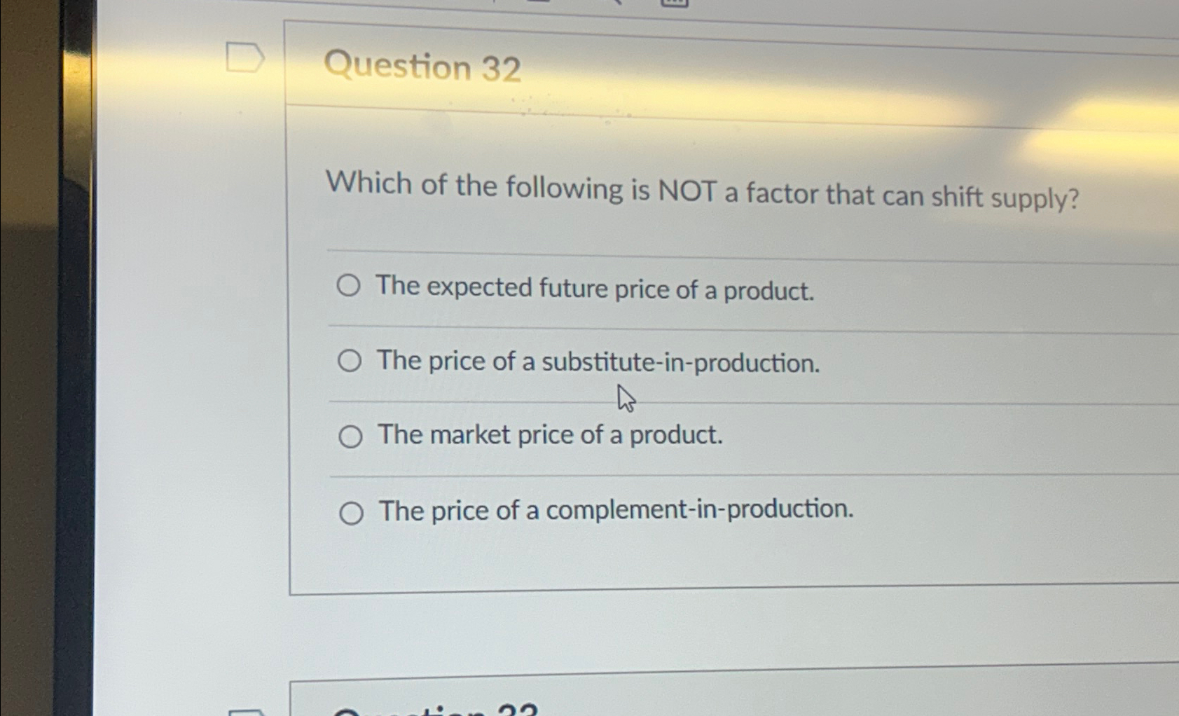 Solved Question 32Which of the following is NOT a factor | Chegg.com