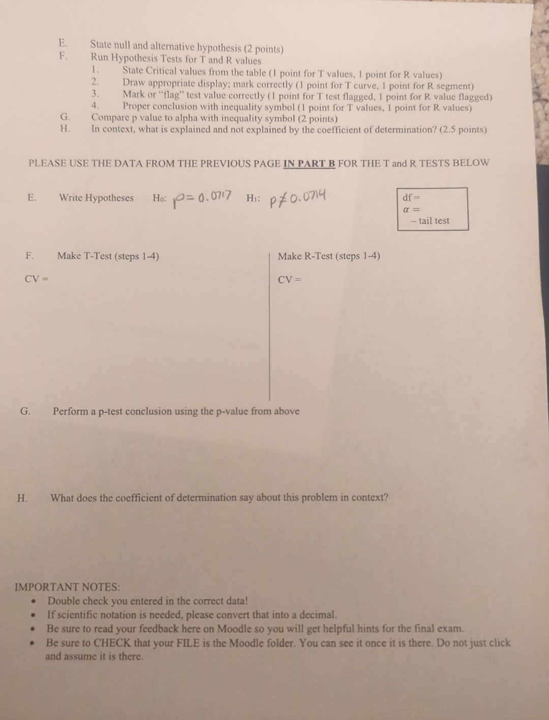 E. ﻿State null and alternative hypothesis ( 2 | Chegg.com