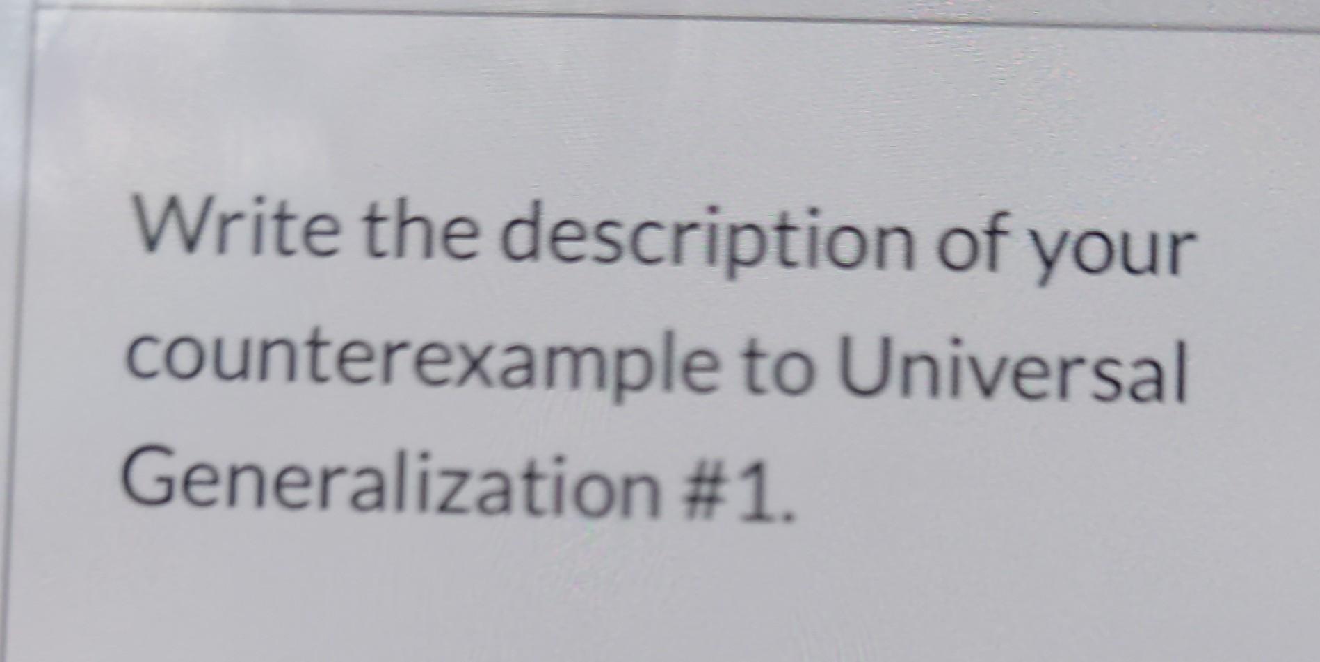 Solved Universal Generalization #1 Only African countries | Chegg.com