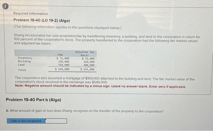 Solved d. What is the corporation's adjusted tax basis in | Chegg.com
