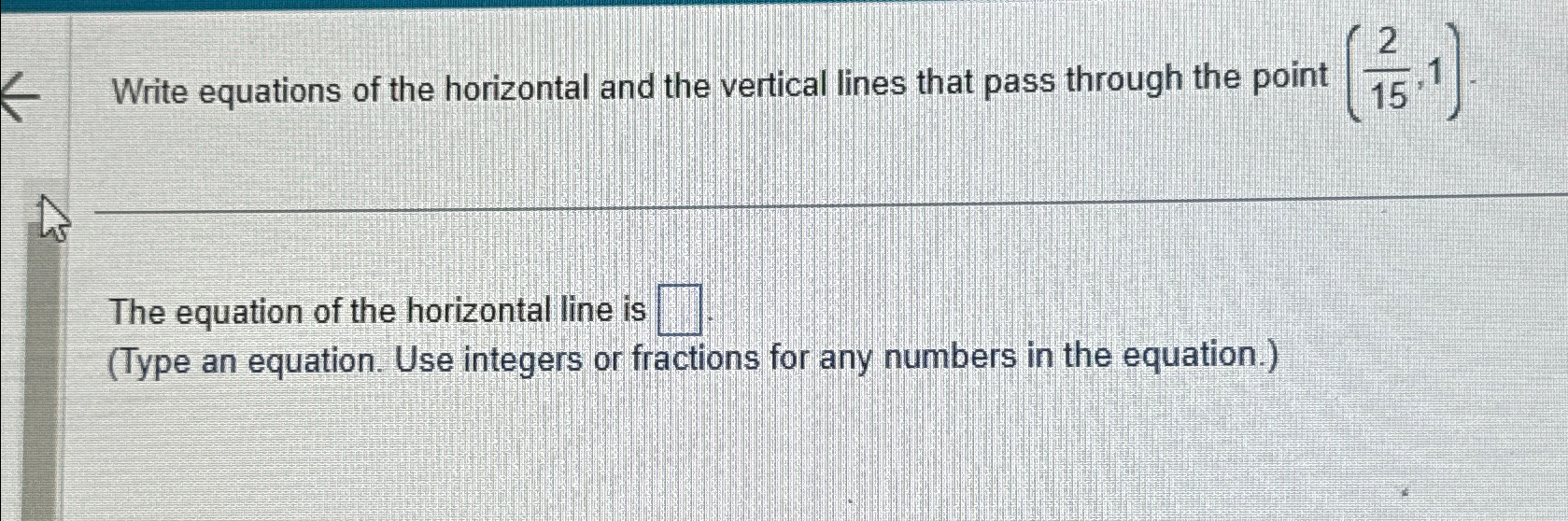 Solved Write equations of the horizontal and the vertical | Chegg.com