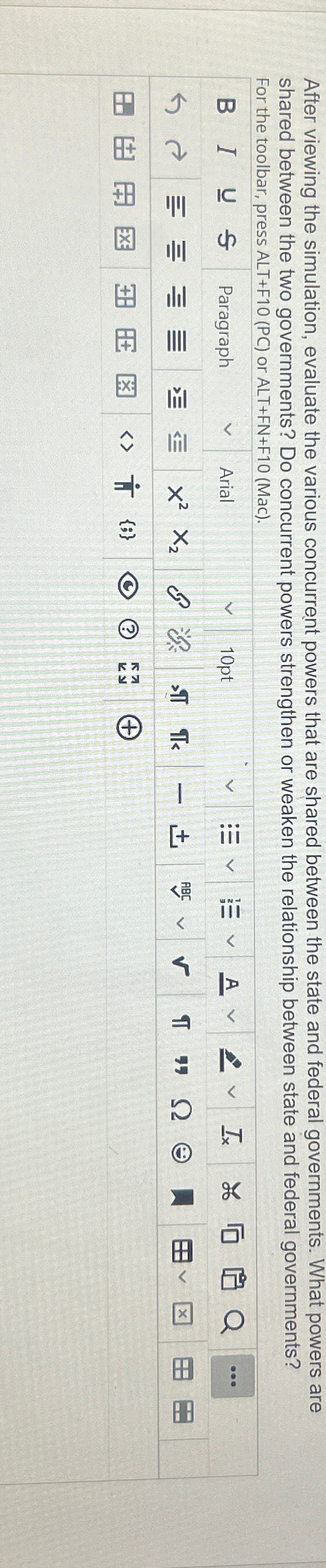 Solved After viewing the simulation, evaluate the various | Chegg.com