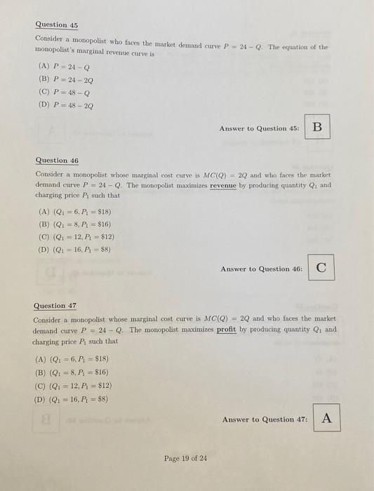 Solved Consider a monopolist who faces the market demand | Chegg.com