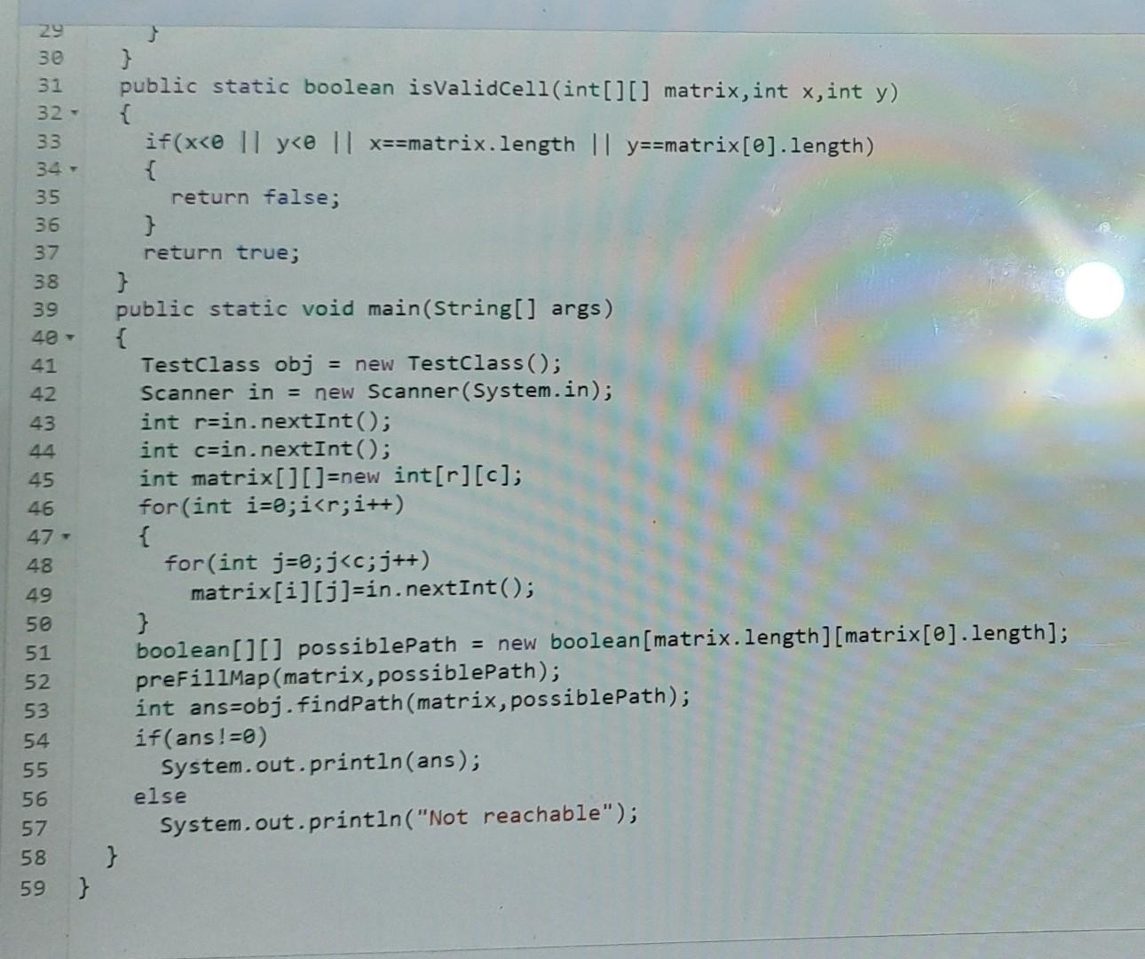 Solved Given a path in the form of a rectangular matrix | Chegg.com