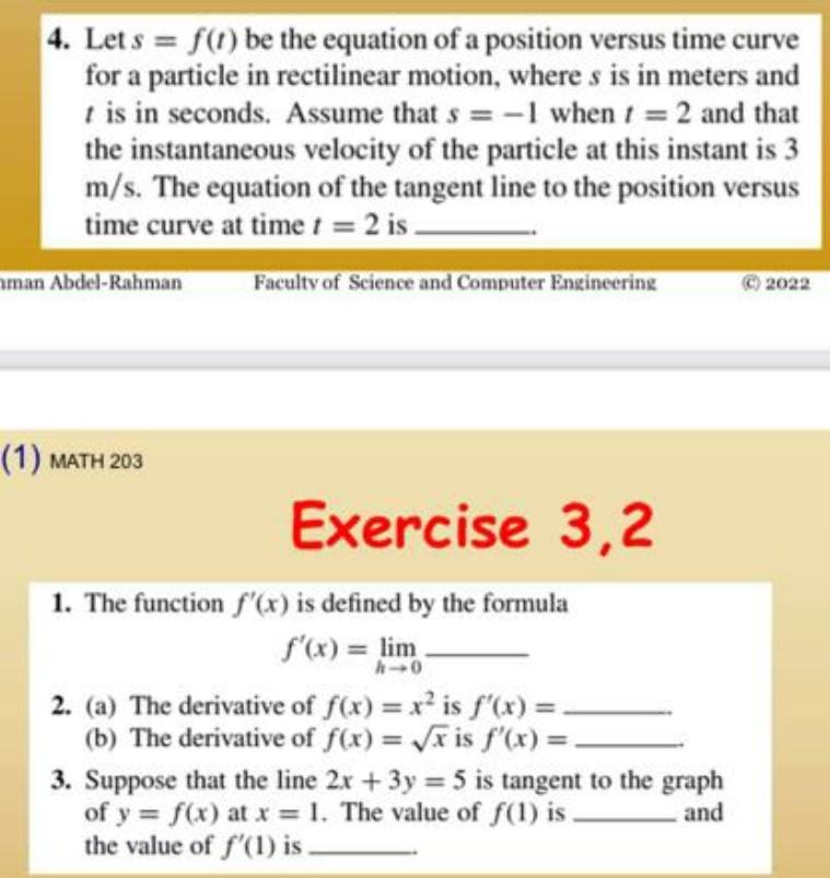Solved 4. Let s=f(t) be the equation of a position versus | Chegg.com