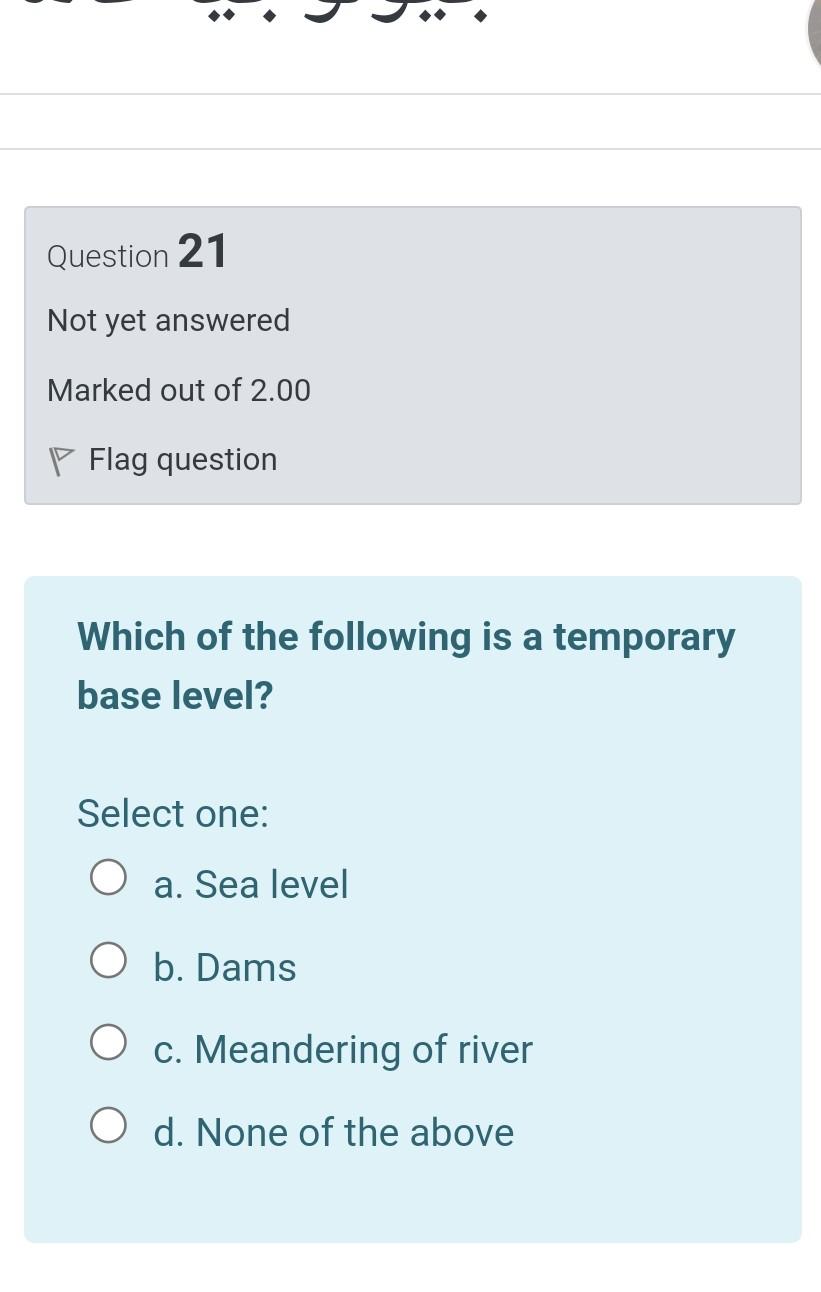 Solved Question 21 Not yet answered Marked out of 2.00 P | Chegg.com