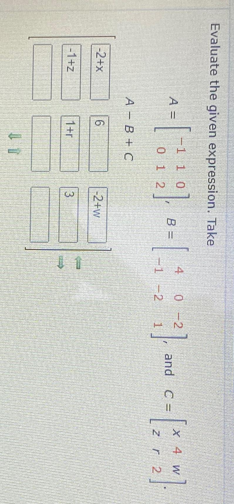 Solved Evaluate the given expression. | Chegg.com