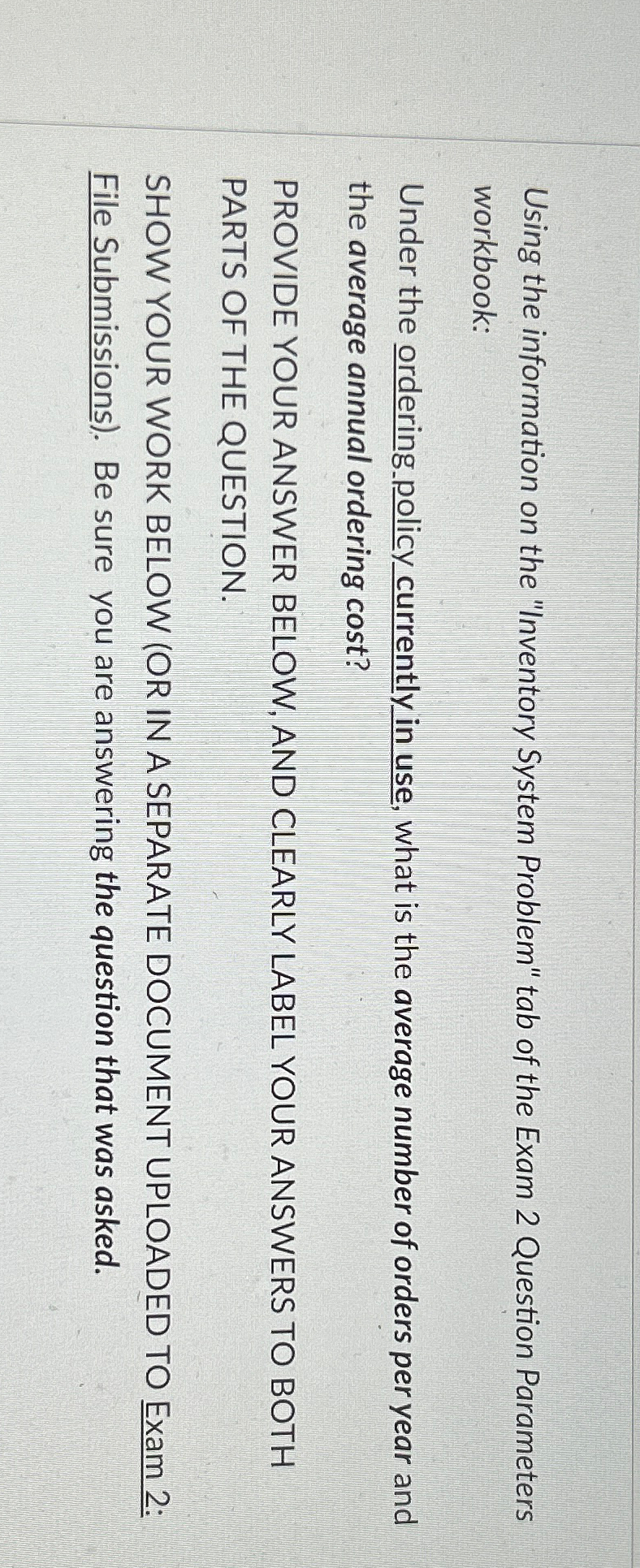 Solved Using the information on the "Inventory System | Chegg.com