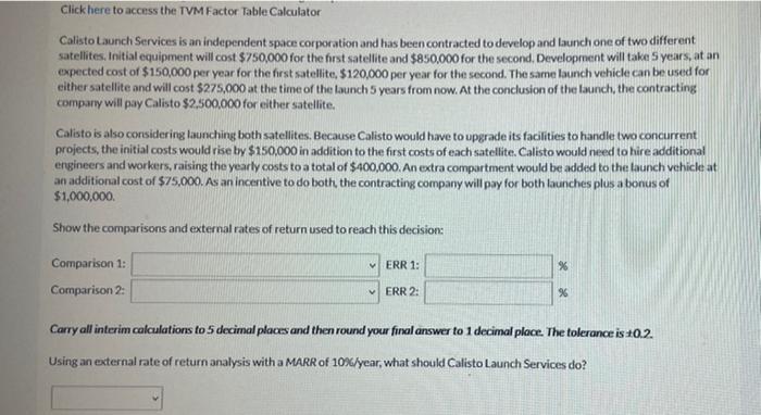 Solved Click here to access the TVM Factor Table Calculator | Chegg.com