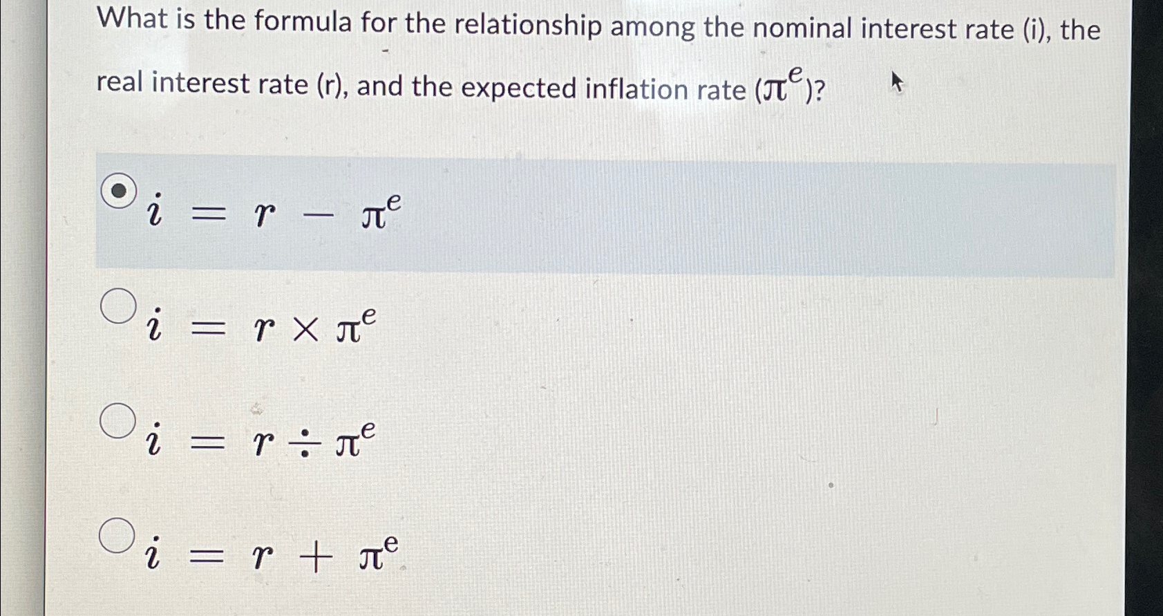 Solved What is the formula for the relationship among the | Chegg.com
