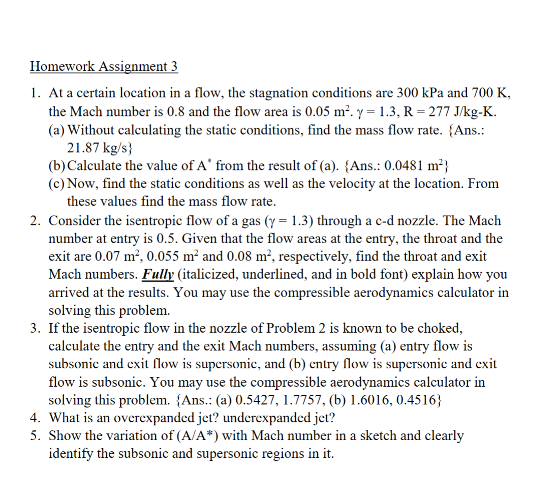 Solved Homework Assignment 3At a certain location in a flow, | Chegg.com