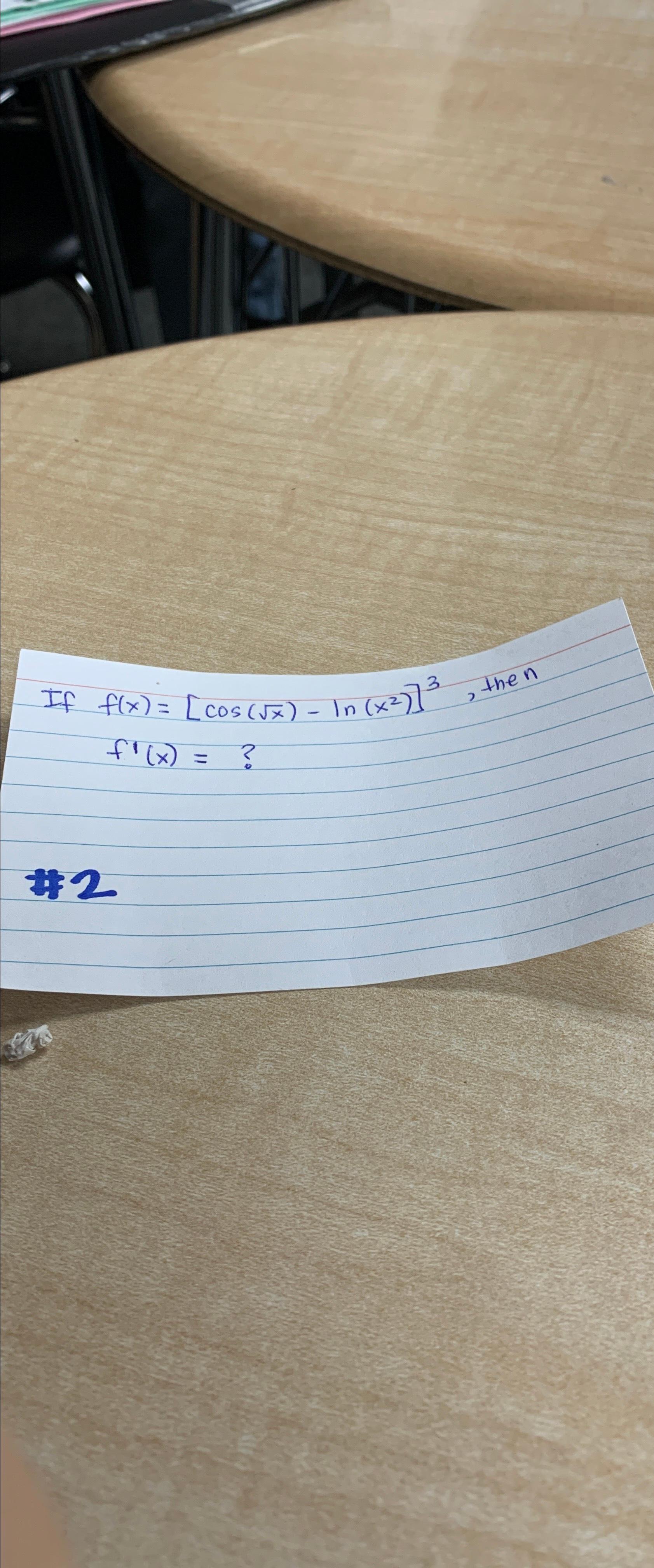 Solved If f(x)=[cos(x2)-ln(x2)]3, ﻿then f'(x)= ? | Chegg.com