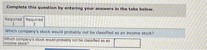 Solved Exercise 11-23 (Algo) Dividend yield computation and | Chegg.com