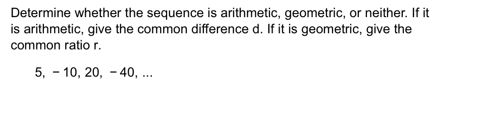Solved Determine whether the sequence is arithmetic, | Chegg.com