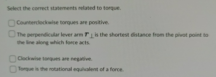 Solved Select the correct statements related to | Chegg.com