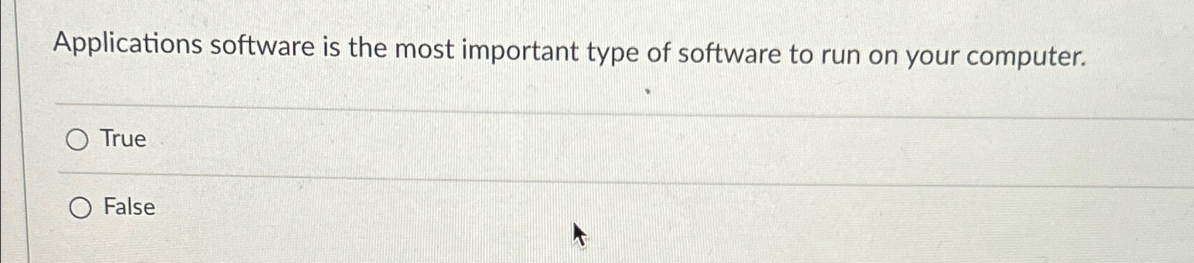 Solved Applications software is the most important type of | Chegg.com