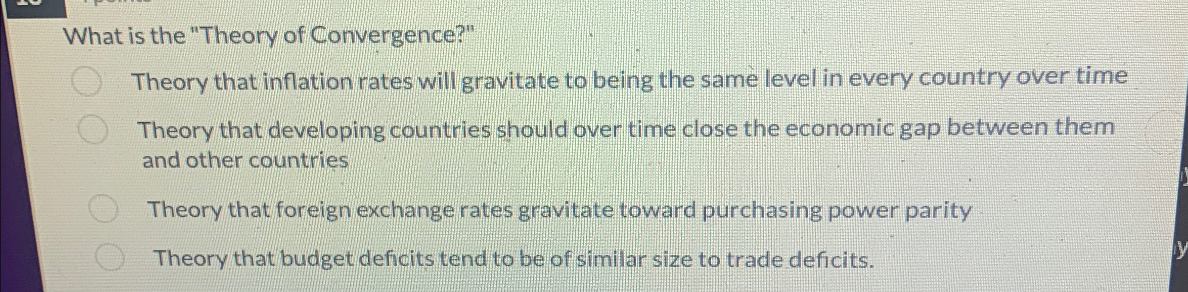 Solved What is the "Theory of Convergence?"Theory that | Chegg.com