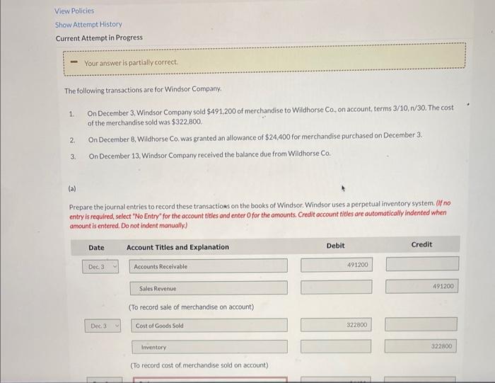 Solved The following transactions are for Windsor Company. | Chegg.com