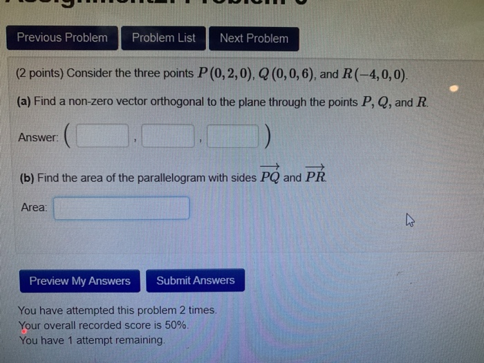 Solved LLLLLLLL Previous Problem Problem List Next Problem | Chegg.com Solved LLLLLLLL Previous Problem Problem List Next Problem | Chegg.com