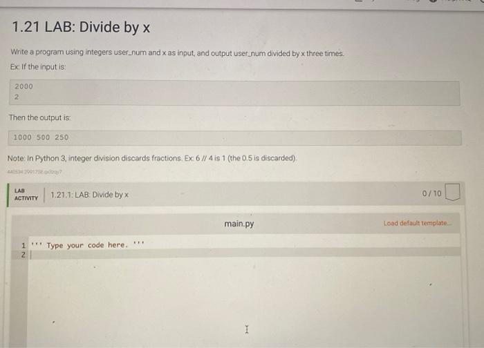 Solved Write a program using integers user num and x as | Chegg.com