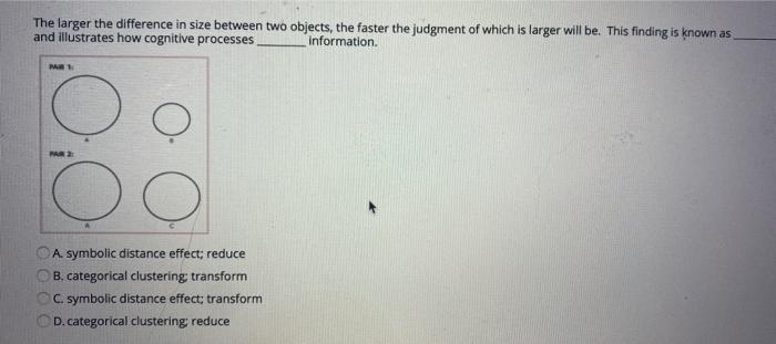 Solved The larger the difference in size between two | Chegg.com