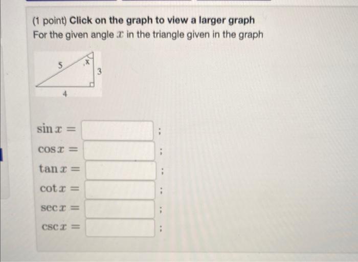 Solved (1 point) Click on the graph to view a larger graph | Chegg.com