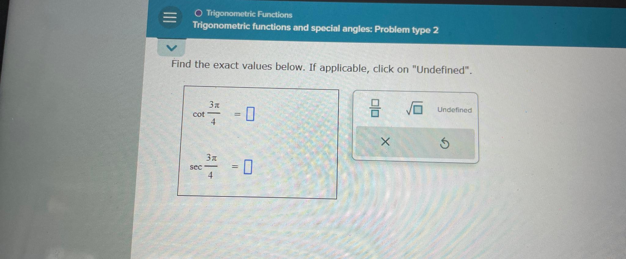 Solved Trigonometric FunctionsTrigonometric functions and | Chegg.com