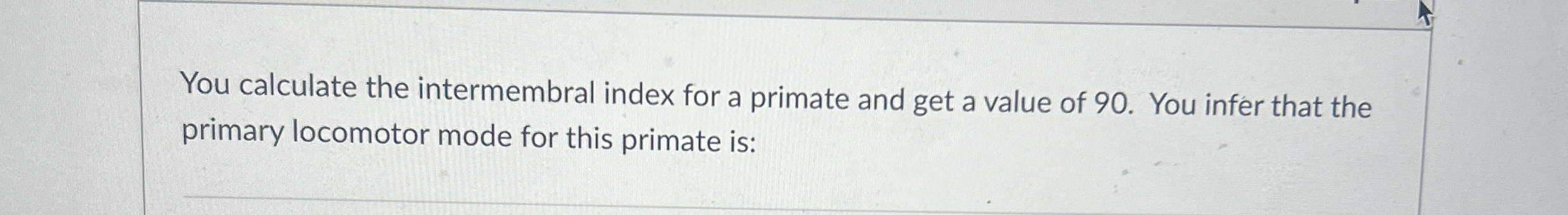 High Quality SOLUTION You calculate the intermembral index for a ...