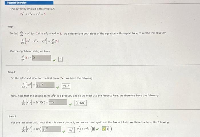 Solved Find \( d y / d x \) by implicit differentiation. \[ | Chegg.com