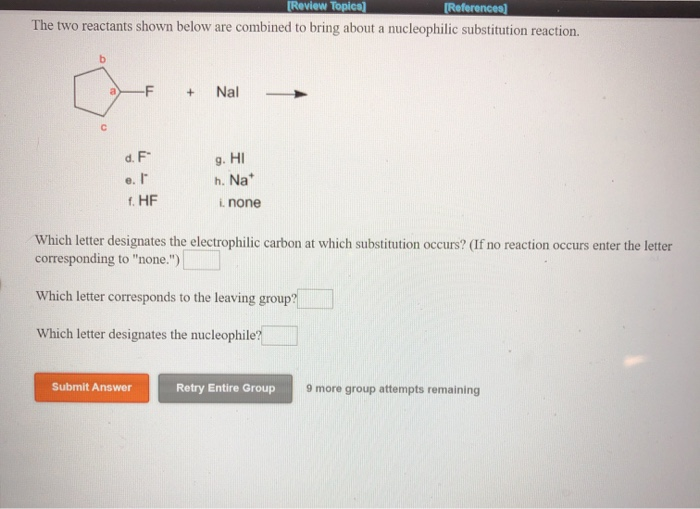 Solved (Review Topics (References The two reactants shown | Chegg.com