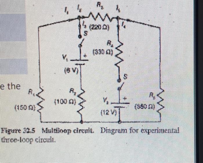 Solved Multiloop Circuits: Kirchhoff's Rules Laboratory | Chegg.com
