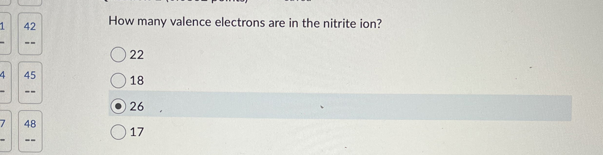 Solved How many valence electrons are in the nitrite | Chegg.com