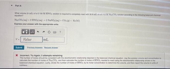 Solved Na3CO3(aq)+2HNO3(aq)→2NaNO3(aq)+CO2(k)+H2O(l) Express | Chegg.com