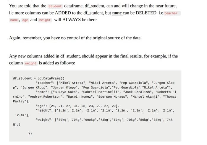 Solved You are working on an API in python that will be used | Chegg.com