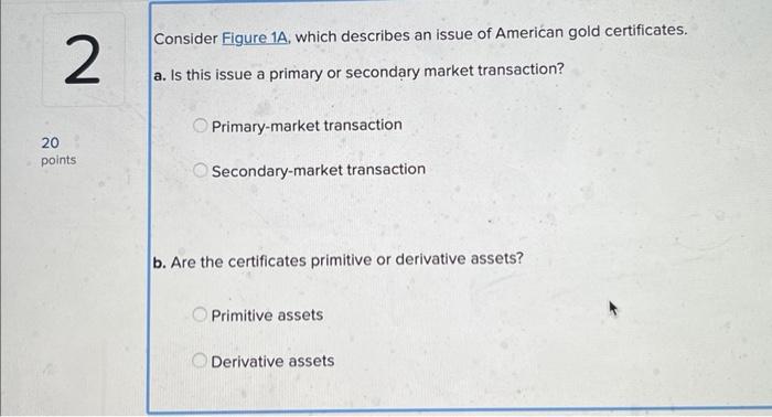Solved Consider Figure 1 A, which describes an issue of | Chegg.com
