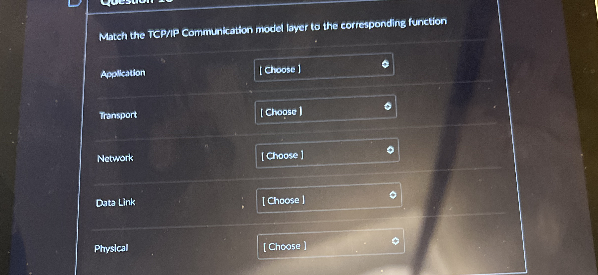 Solved Match the TCPAP Communication model layer to the | Chegg.com