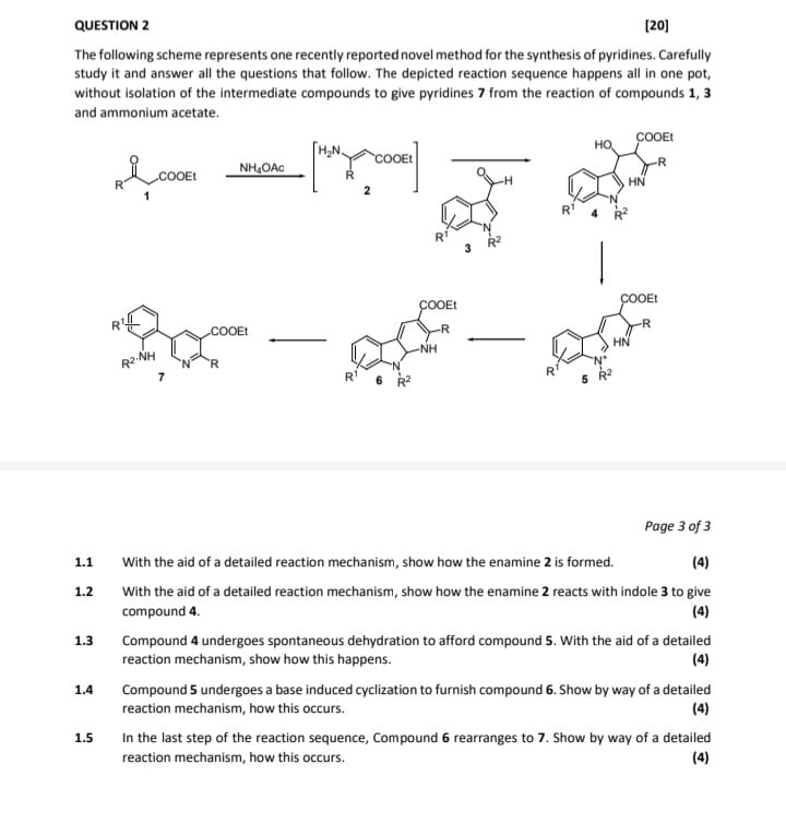 Solved QUESTION 2The following scheme represents one | Chegg.com