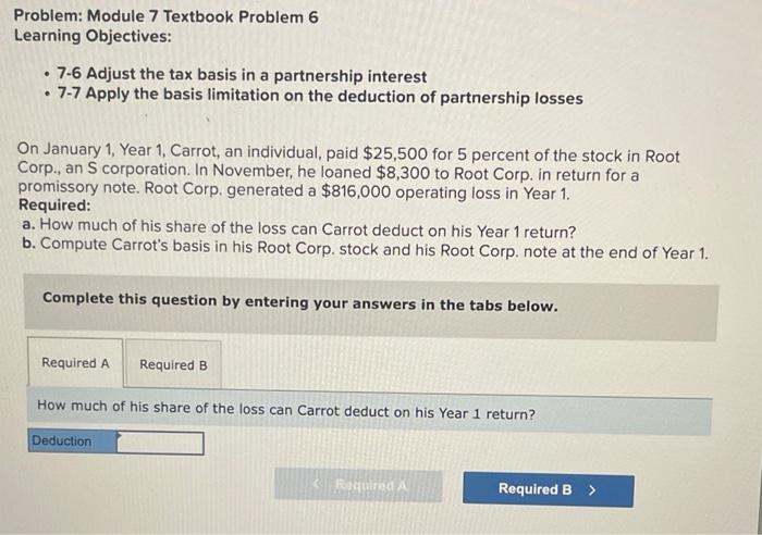 Solved Problem: Module 7 Textbook Problem 6 Learning | Chegg.com