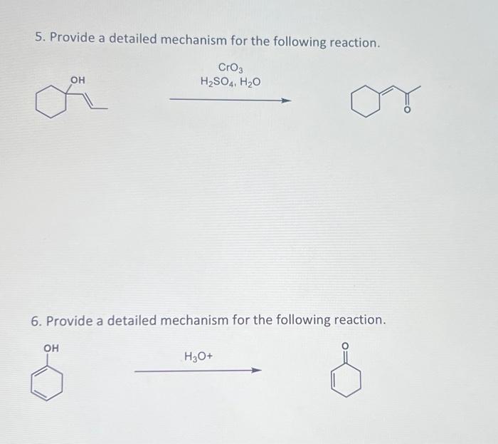 Solved 5. Provide a detailed mechanism for the following | Chegg.com