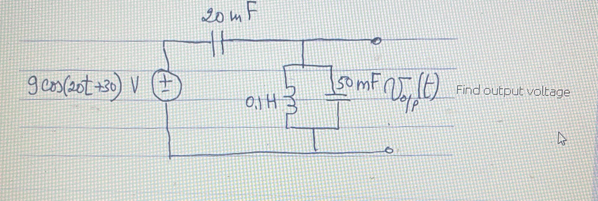 Solved Find outpot voltage | Chegg.com
