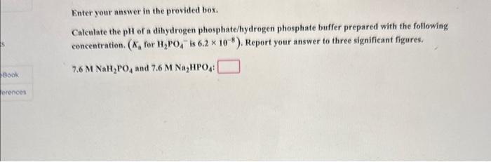 Solved Enter your answer in the provided box. Calculate the | Chegg.com