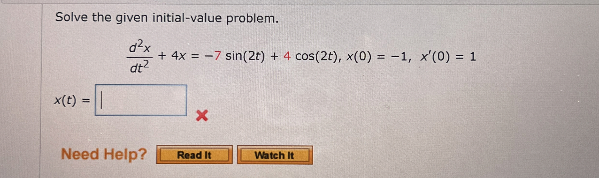 Solved Solve the given initial-value | Chegg.com