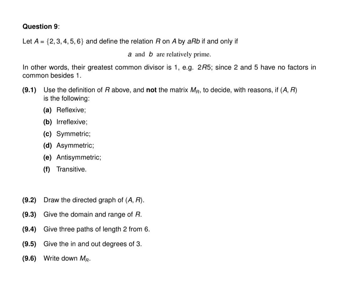 Solved Discrete Math - Please give full calculations & leave | Chegg.com