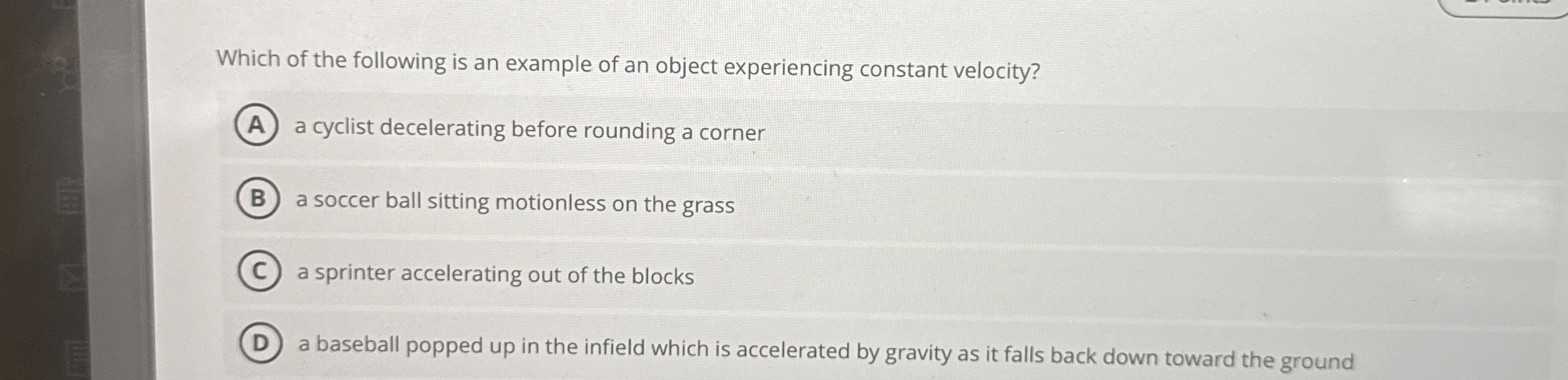 Solved Which of the following is an example of an object | Chegg.com