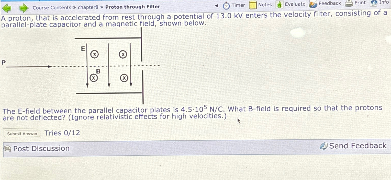 Solved Course Contents » ﻿chapter 8 » ﻿Proton through | Chegg.com