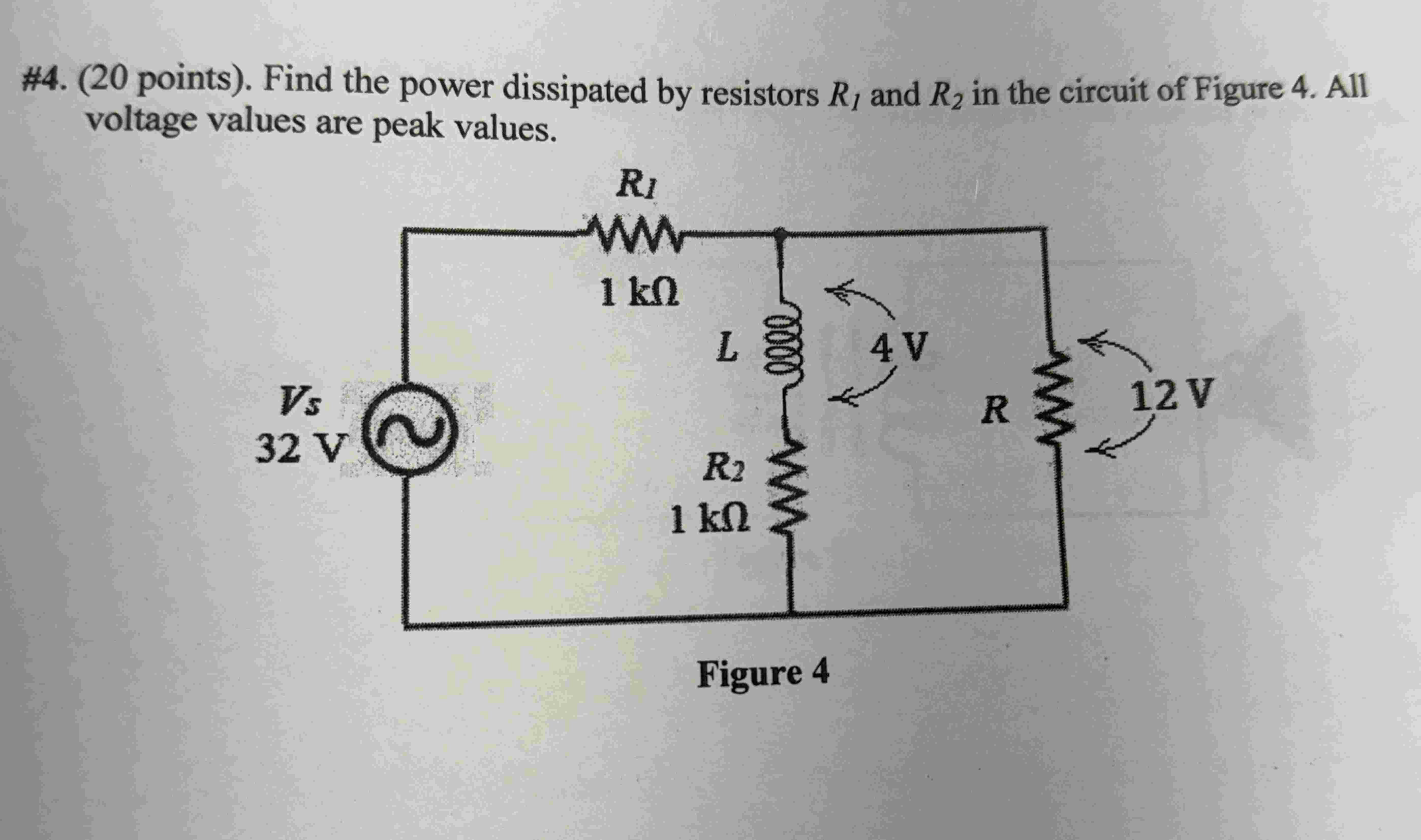 Solved Find the power dissipated by resistors R1 ﻿and R2 ﻿in | Chegg.com