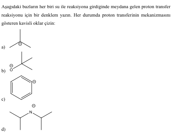 Solved Write An Equation For The Proton Transfer Reaction